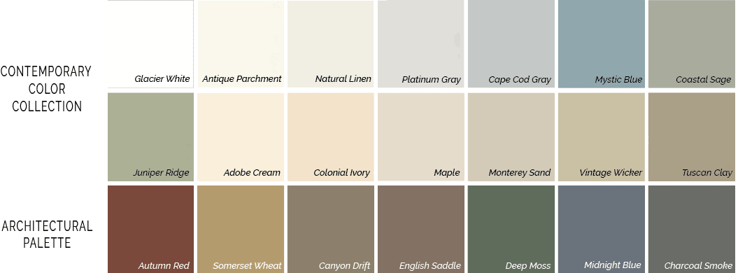 cape cod cladding colours